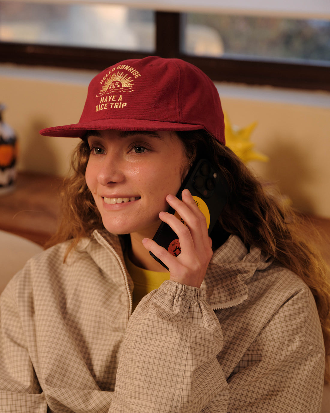 HS VTG Arch Logo Relaxed Fit Cap_Red – ETA SEOUL